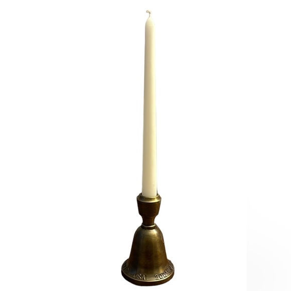 Accents | Vintage Brass Gold Bell Candlestick Holder | Poshmark